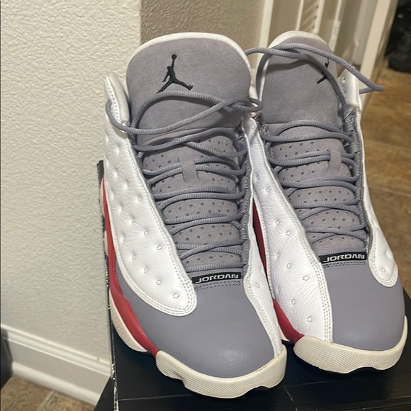 Jordan | Shoes | Air Jordan Retro Sneakers White And Gray | Poshmark